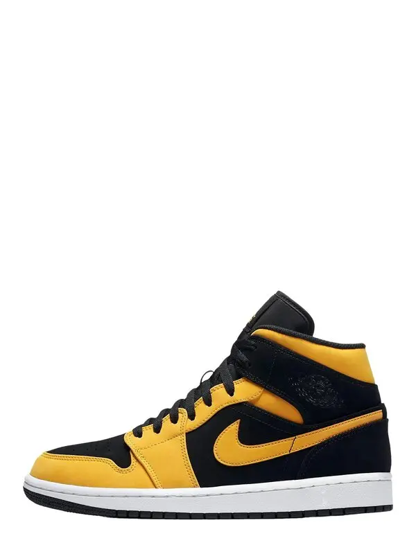 JORDAN 1 Retro Mid Sneakers - Black/university Gold