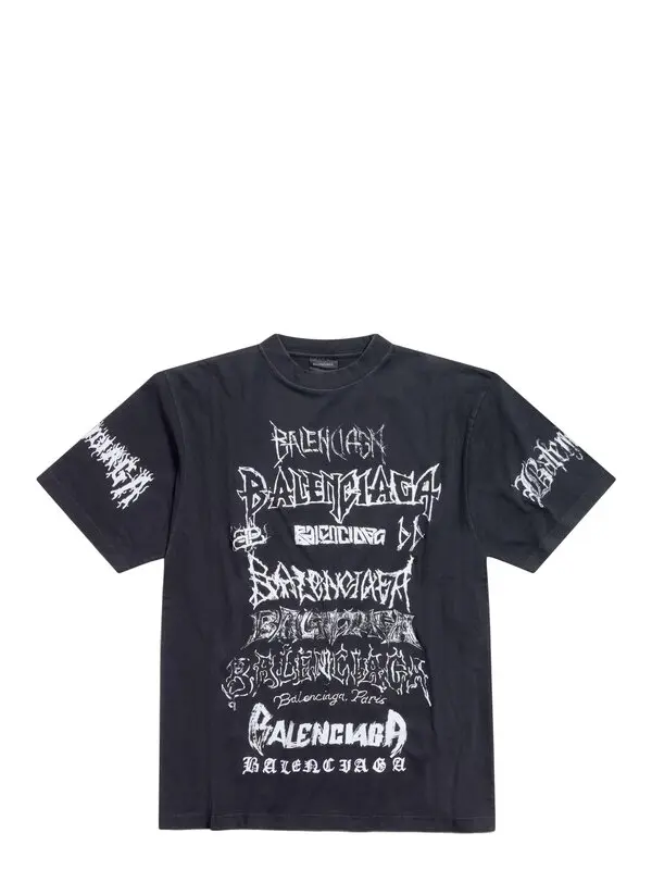 Balenciaga Diy Metal T-shirt 'black White - Black/white