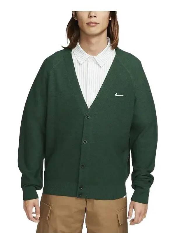 Nike Logo Cardigan - Gorge Green