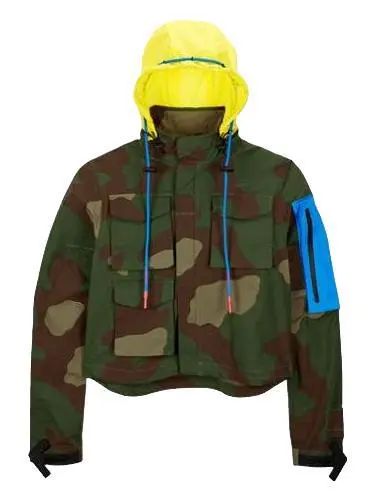 Nike X Off-white Camouflage Hooded Jacket - Green
