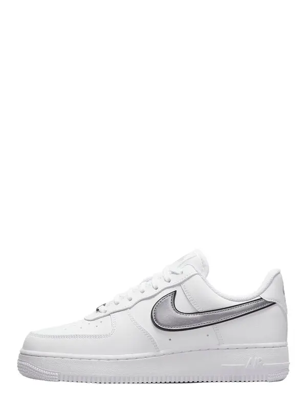 Nike Force 1 '07 Essential Sneakers - White/black/metallic Silver