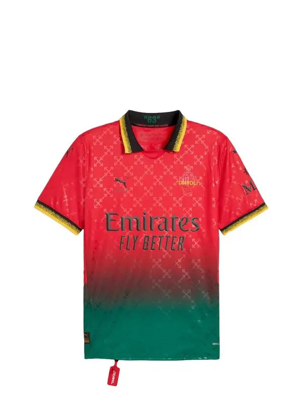 PUMA X Off White Ac Milan Replica Jersey - Red/green