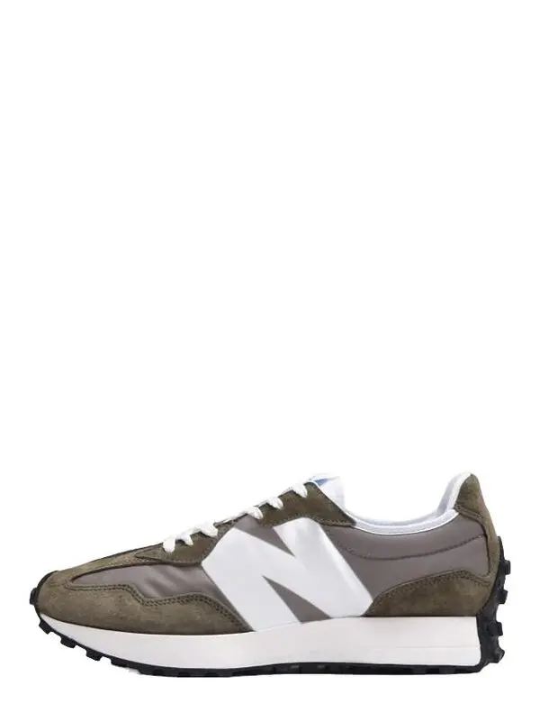 NEW BALANCE 327 Athletic Sneakers - Khaki/white