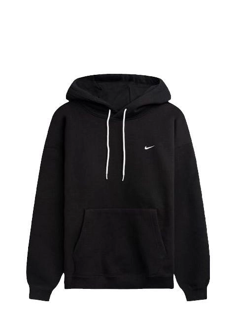 Nike Swoosh Logo Pullover Hoodie - Black
