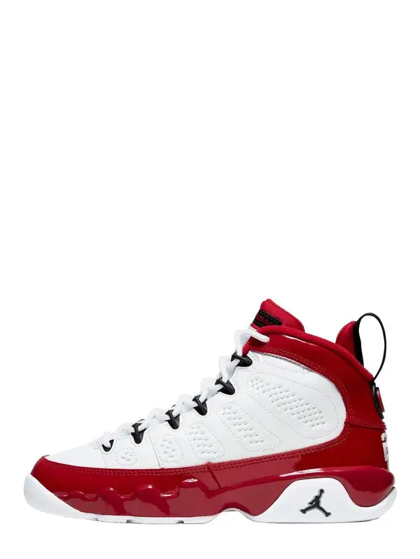 JORDAN 9 Retro High Top Sneakers - White/black/gym Red