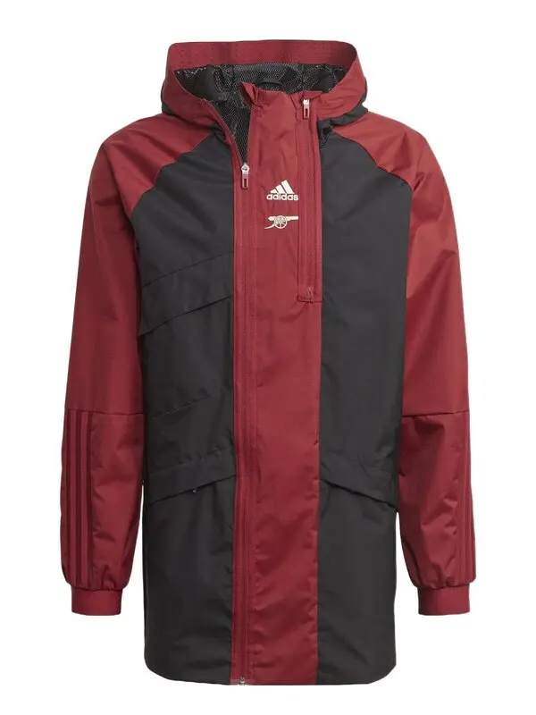 Adidas Arsenal Hooded Jacket - Black/red