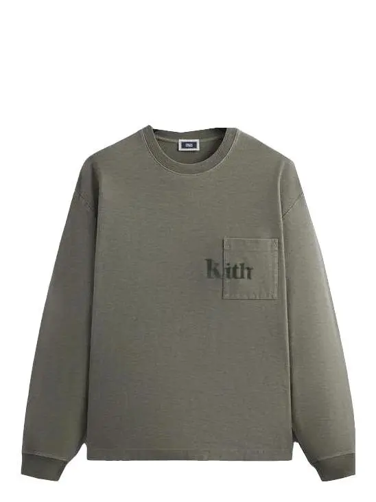 Kith Long-sleeve Quinn Tee 'haze - Light Green