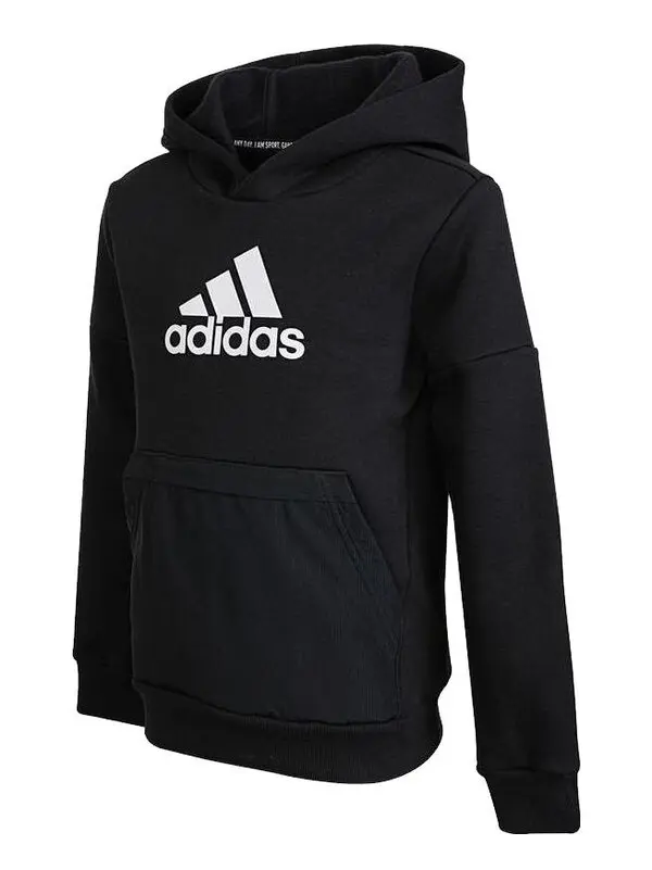 Adidas Badge Of Sport Fleece Hoodie - Black/white