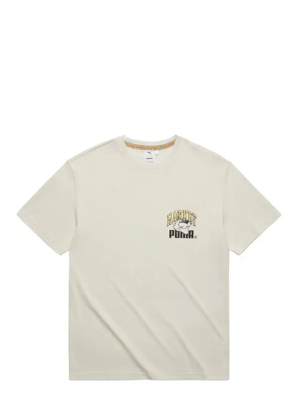 PUMA X Market Graphic Tee 'beige - Beige/black/yellow