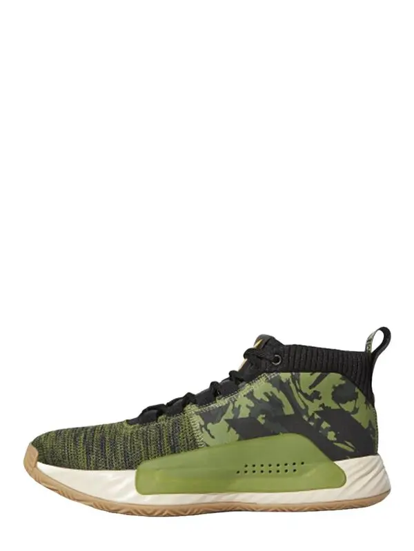 Adidas Dame 5 Gca High-top Athletic Sneakers - Green