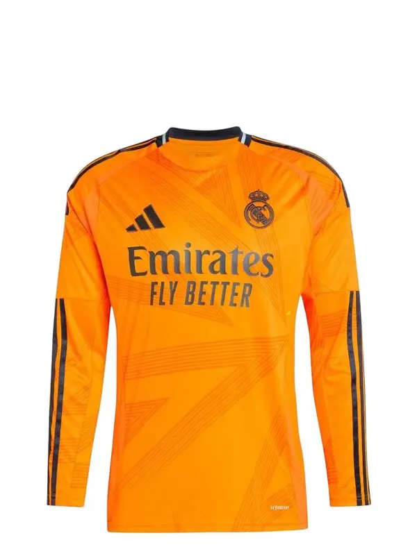 Adidas Real Madrid Cf 24/25 Long Sleeve Away Shirt - Orange