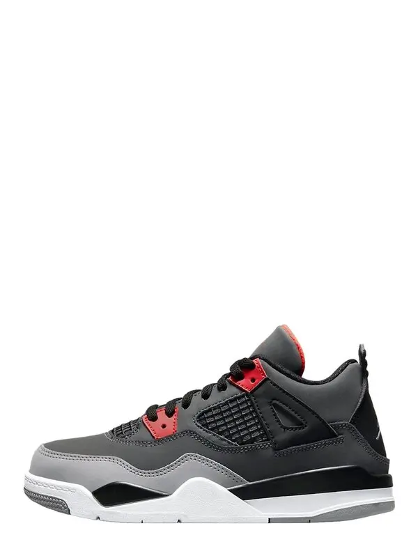 JORDAN 4 Retro Low Top Sneakers - Black/gray
