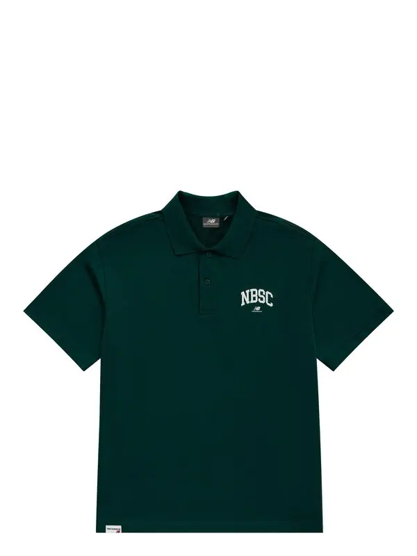 NEW BALANCE Classic Polo T-shirt Asia Sizing 'green - Green/white