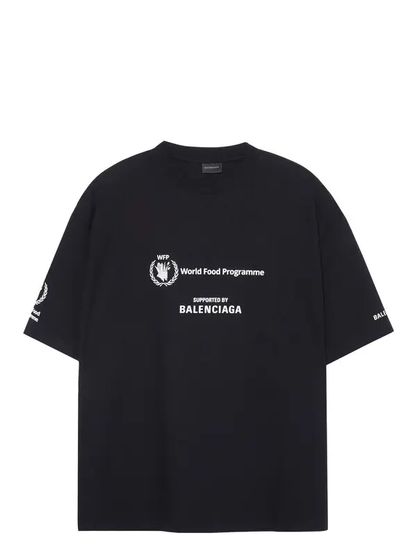 Balenciaga X Wfp T-shirt Medium Fit - Black