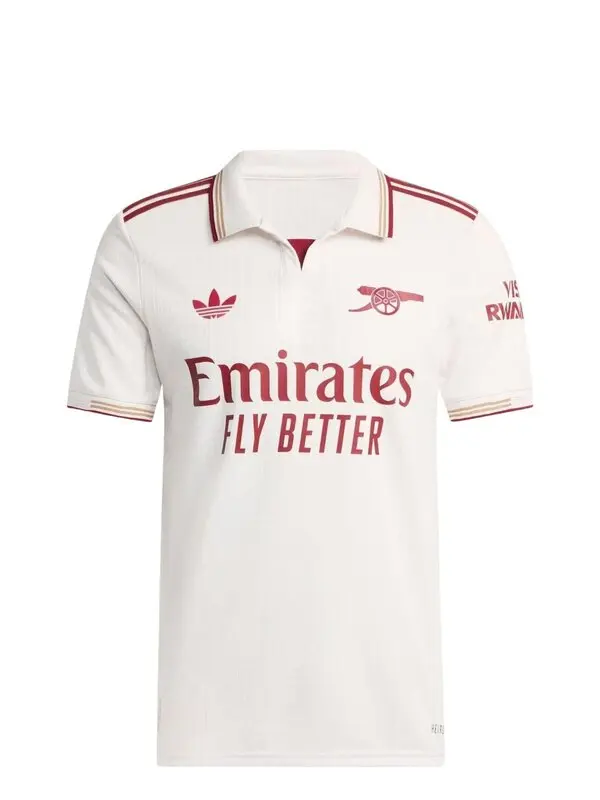 Adidas Arsenal 25/26 Third Authentic Short Jersey - Cloud White/team Coll Burgundy 2