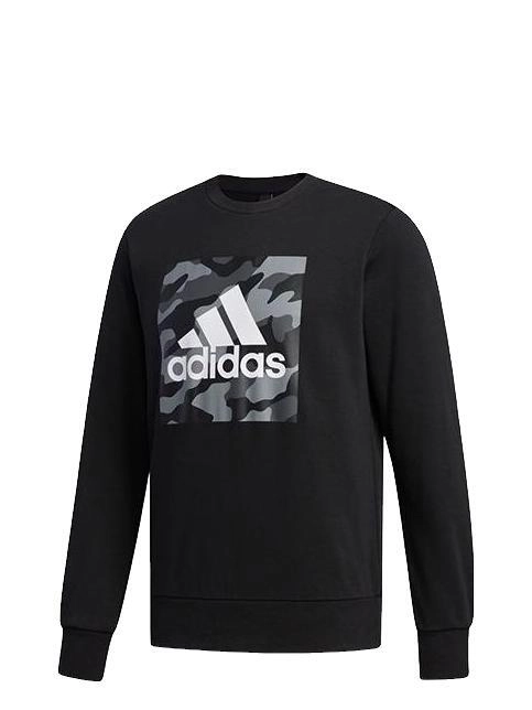 Adidas Camouflage Logo Pullover - Black