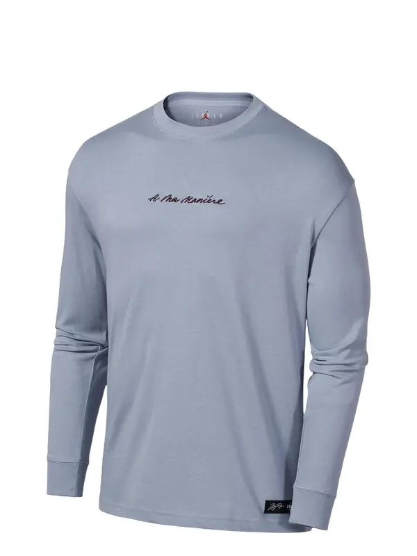 JORDAN X A Ma Maniere Ss22 Long Sleeve T-shirt - Light Blue