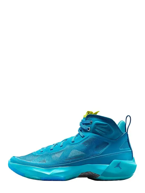 JORDAN Naruto X Zion Williamson X 37 'rasengan' High Top Sneakers - Laser Blue/chlorine Blue/yellow Strike