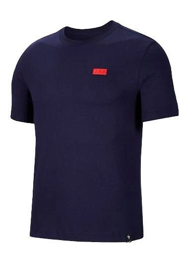 Nike France National Team 20/21 T-shirt 'navy Blue - Blue/red