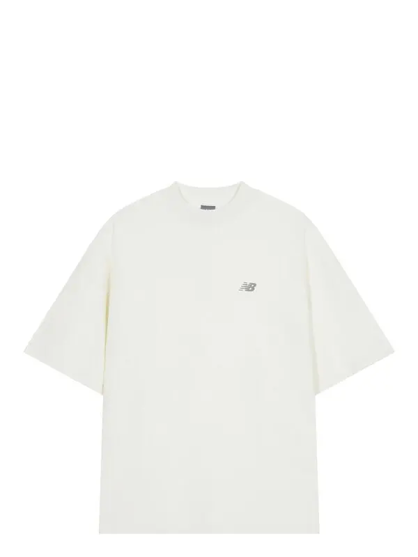 NEW BALANCE Logo Cotton T-shirt - White