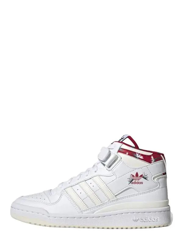 Adidas Thebe Magugu X Forum Mid 'birds Of Paradise' Sneakers - White/red
