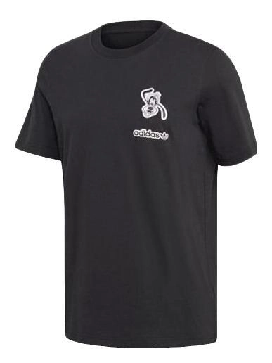 Adidas X Disney Goofy Crossover Logo Short Sleeve T-shirt - Black