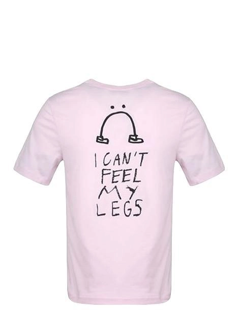 Nike Dry Tee Dfc Legs Athleisure Casual Sports Breathable Short Sleeve Pink Red - Pinkred