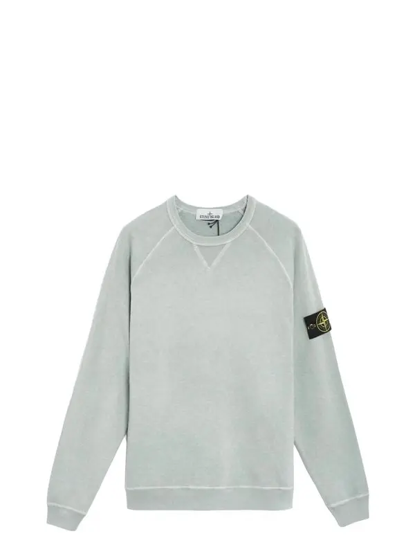 Stone Island Compass Patch Long-sleeved Sweatshirt - Green