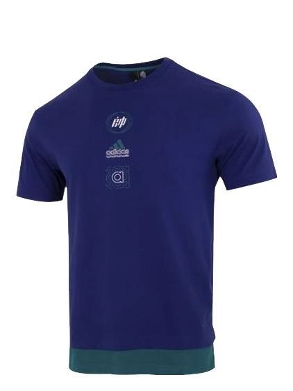 Adidas Alphabet Logo Casual Short Sleeve Tee - Multi-color