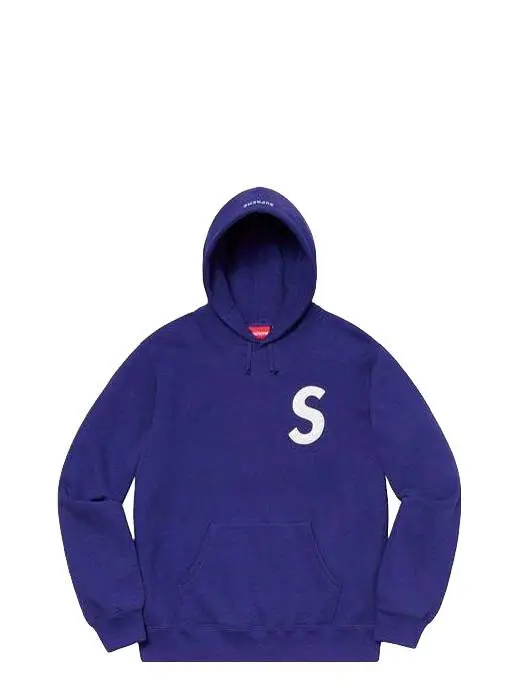 Supreme S Logo Hooded Sweatshirt - Dark Blue