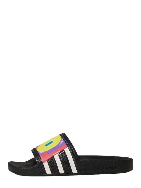 Adidas Kris Andrew Small X Adilette Slide 'pride - Cloud White/core Black