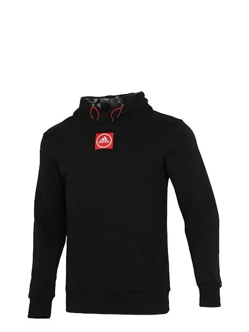 Adidas Limited Embroidered Pattern Sports Pullover - Black