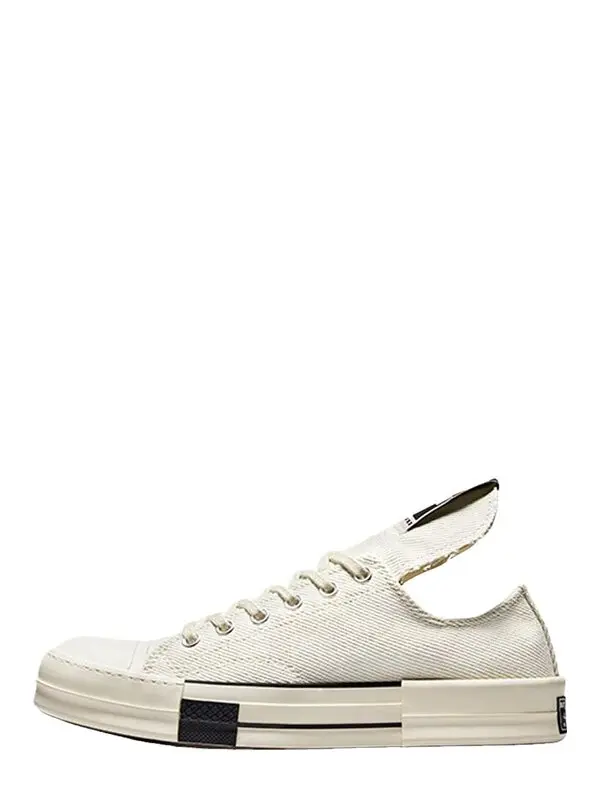 CONVERSE Rick Owens X Drkshdw Drkstar Chuck 70 Low Top "egret - White