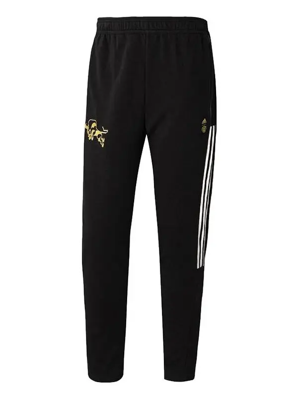 Adidas Manchester United Cny Football Sweater Pants - Black