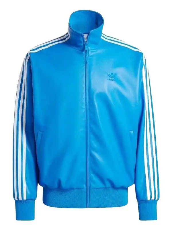 Adidas Firebird Adicolor Three Stripes Synthetic Fabric Loose Jacket - Blue