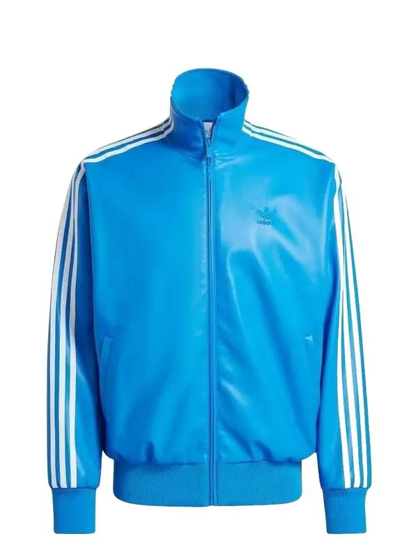 Adidas Firebird Adicolor Three Stripes Synthetic Fabric Loose Jacket - Blue