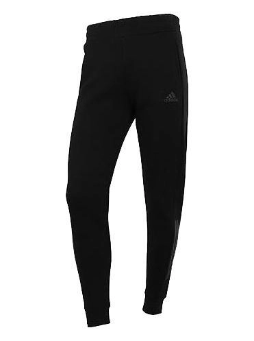 Adidas Knit Joggers With Stripe Printing - Black