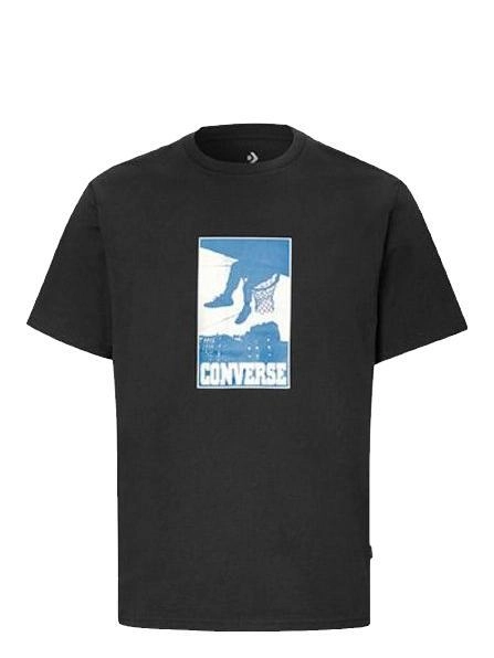 CONVERSE Chuck Taylor All Star Printing Sports Short Sleeve - Black