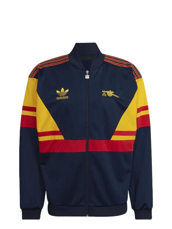 Adidas Originals Colorblock Stripe Logo Embroidered Soccer Jacket - Default Color