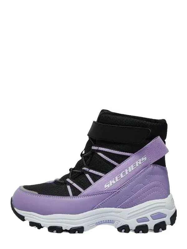 Sketchers High Top Winter Boots - Black/purple