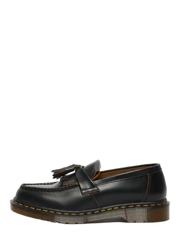 Dr. Martens Vintage Made In England Quilon Leather Tassel Loafers - Black
