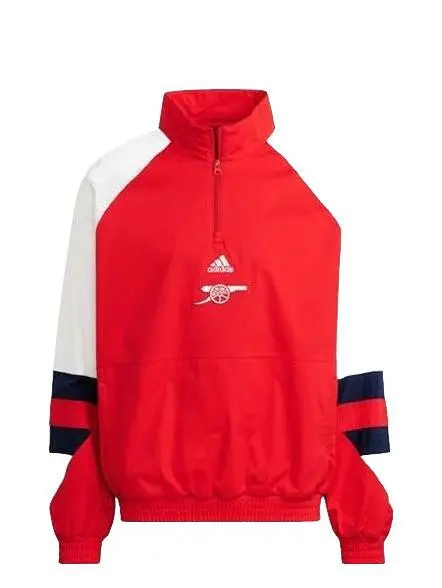 Adidas Arsenal Icon Quarter-zip Top - Scarlet/white/navy