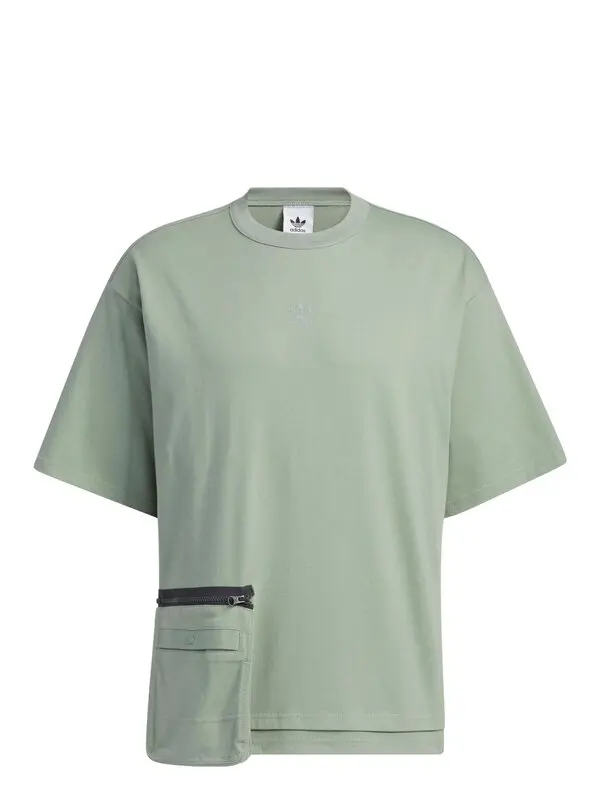 Adidas Originals Workwear Short Sleeve T-shirt - Silver Green