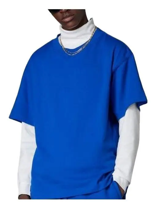 Adidas Blue Version Essential French Terry T-shirt 'blue - Blue/multi-color