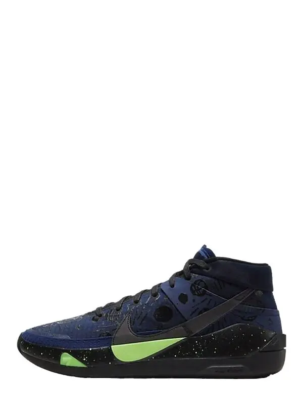 Nike Kd Ep 'planet Of Hoops' High Top Sneakers - Blue Void/black/green Strike