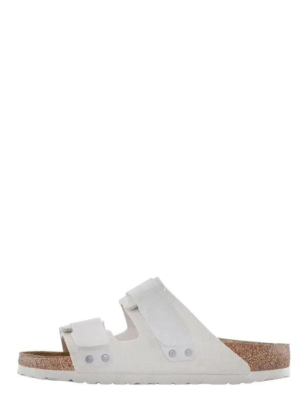 BIRKENSTOCK Uji Nubuck Leather/suede Sandals - White/sand