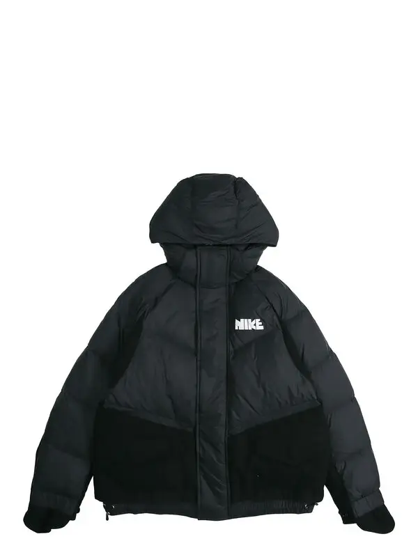 Nike X Sacai Down Hooded Jacket - Black