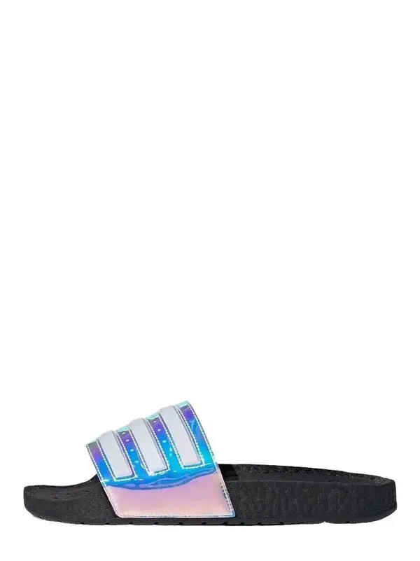 Adidas Adilette Boost Iridescent Slides - Black