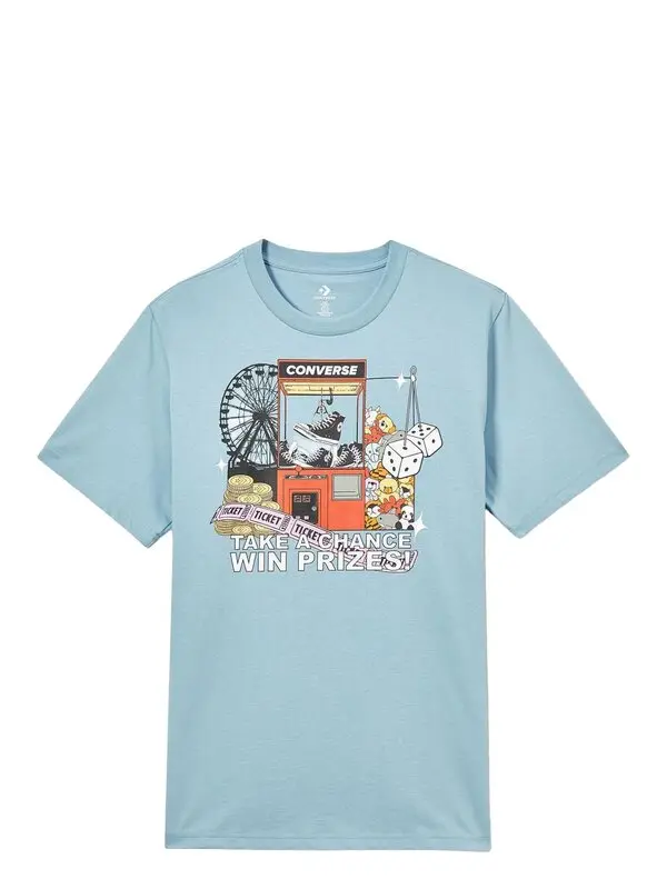 CONVERSE Claw Machine Graphic Tee Asia Sizing - Blue
