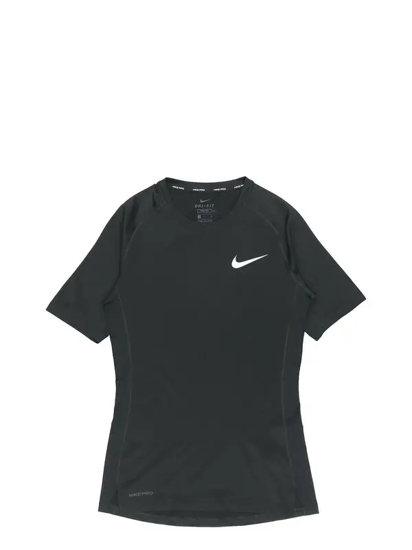 Nike Pro Training Tight Short Sleeve - Black